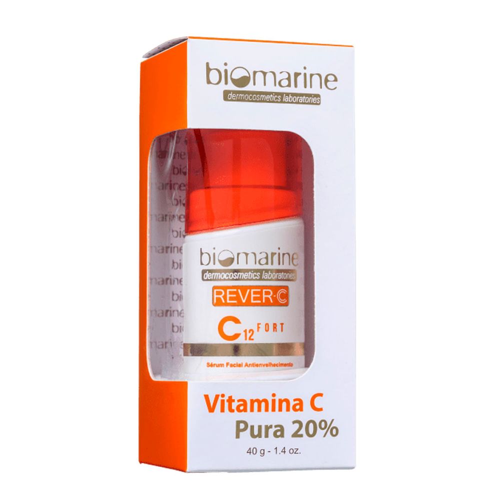 Biomarine Antioxidante Rever C C12 Fort Vitamina C Pura 40g - Drogarias ...