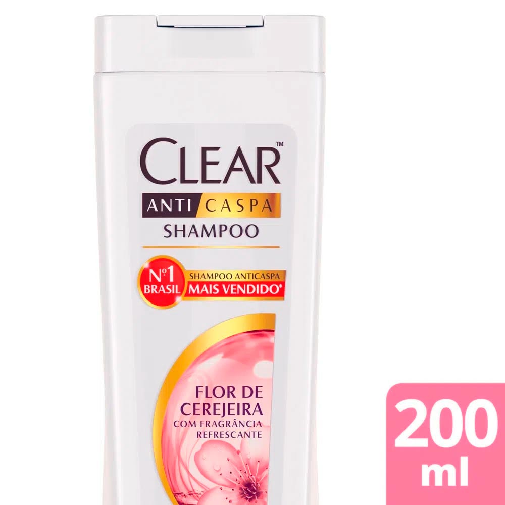 Shampoo Anticaspa Clear Women Flor de Cerejeira 200 ml - Drogarias Pacheco