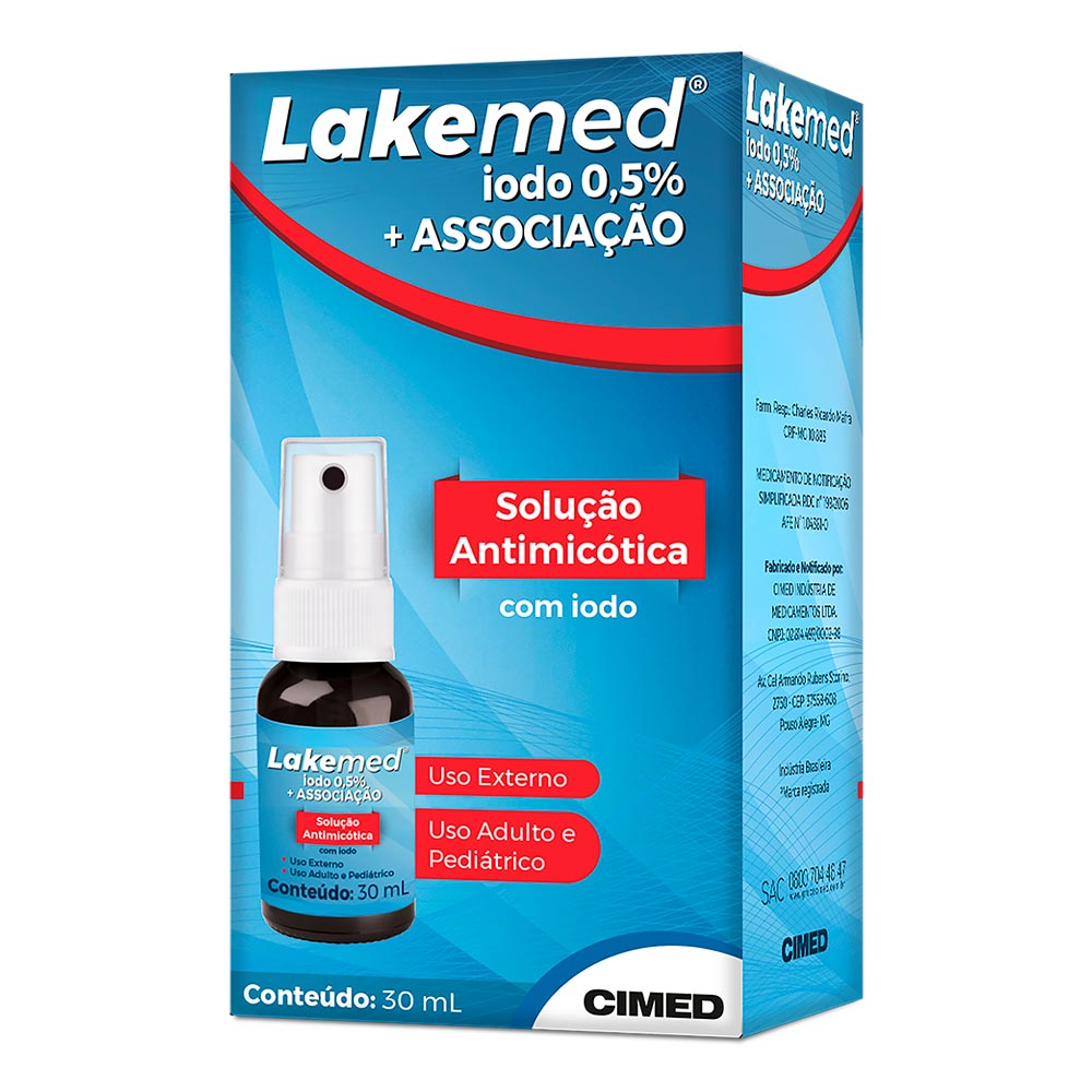 Iodo Lakemed Caixa 30ml Solução - Drogarias Pacheco