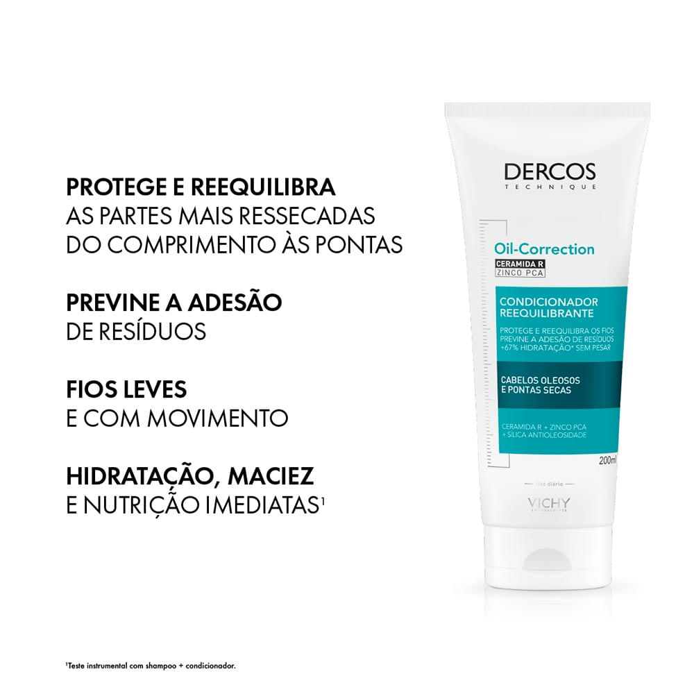 Condicionador Dercos Oil Correction Reequilibrante 200ml - Drogarias ...