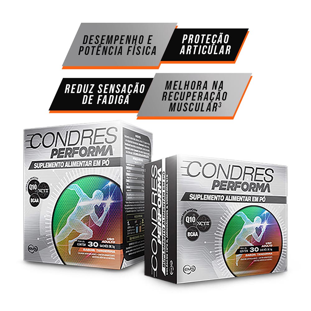 Suplemento Alimentar Condres Performa EMS 30 Sachês de 5g - Drogarias Pacheco