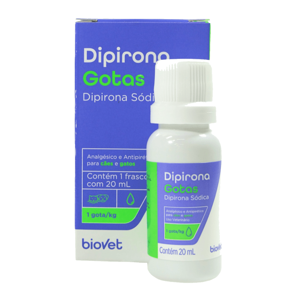 Dipirona Gotas Biovet 20ml - Drogarias Pacheco