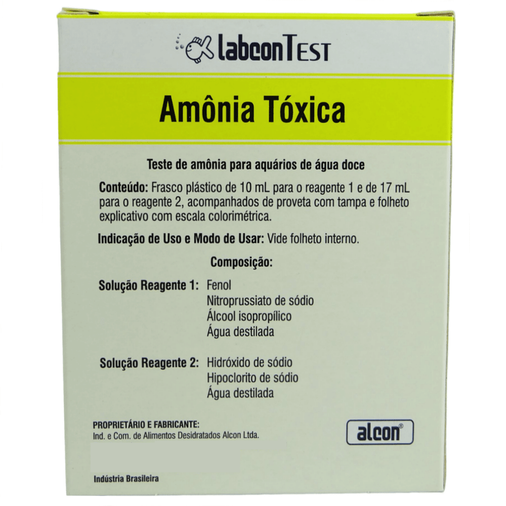 Alcon Labcon Amônia Tóxica Água Doce - Drogarias Pacheco