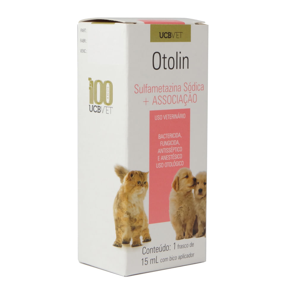 Kit Otolin UCBVET 15ml C/ 10 unidades - Drogarias Pacheco