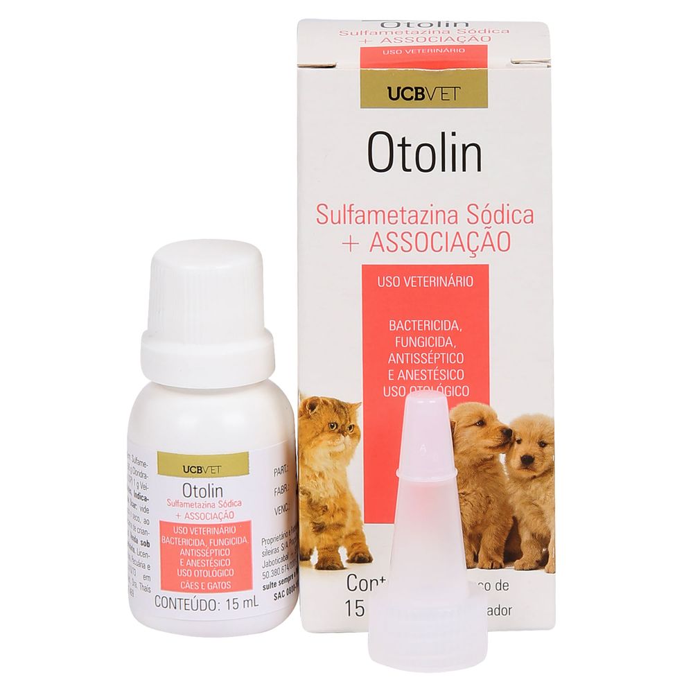 Otolin UCBVET 15ml - Drogarias Pacheco