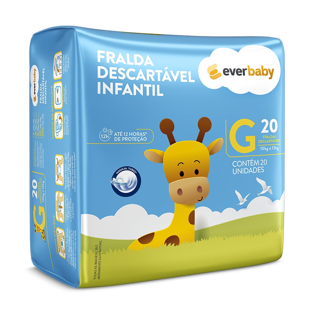 Fralda Ever Baby G 20 Unidades - Drogarias Pacheco