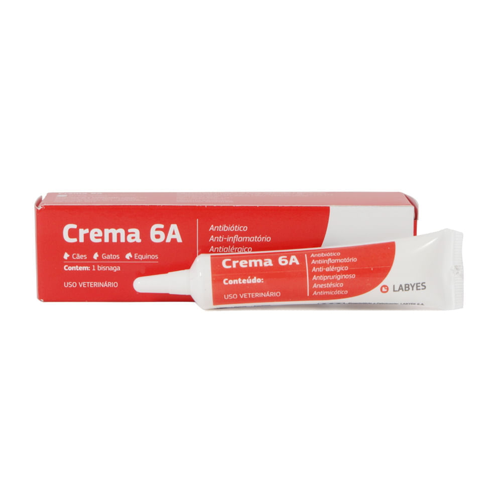 Pomada Crema 6A 30g Labyes - Drogarias Pacheco
