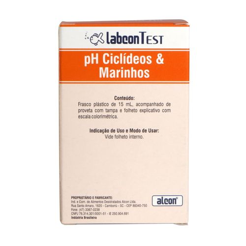 Alcon Labcon Test PH Ciclídeos e Marinhos 15ml - Drogarias Pacheco