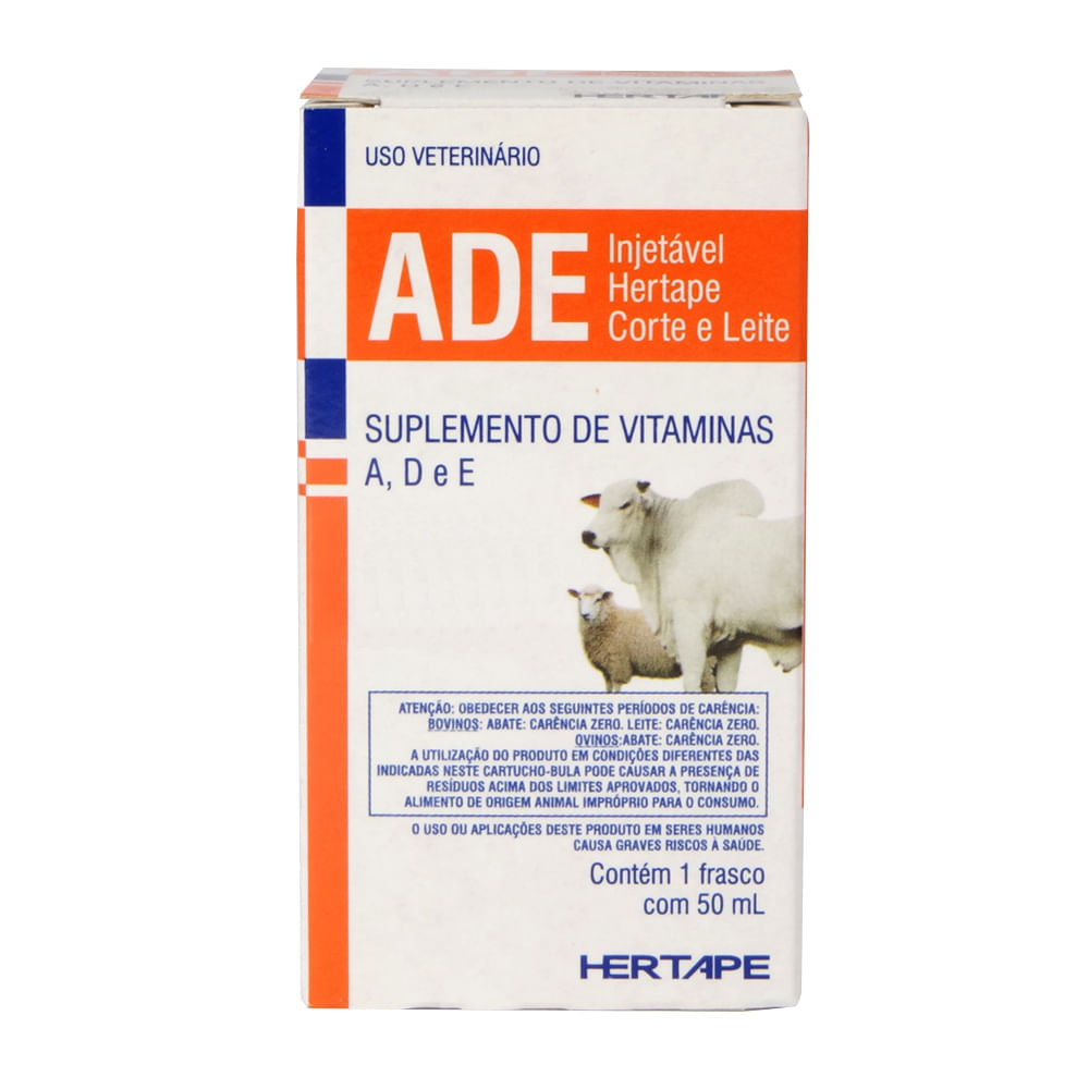 Suplemento ADE Injetável 50ml Ceva - Drogarias Pacheco