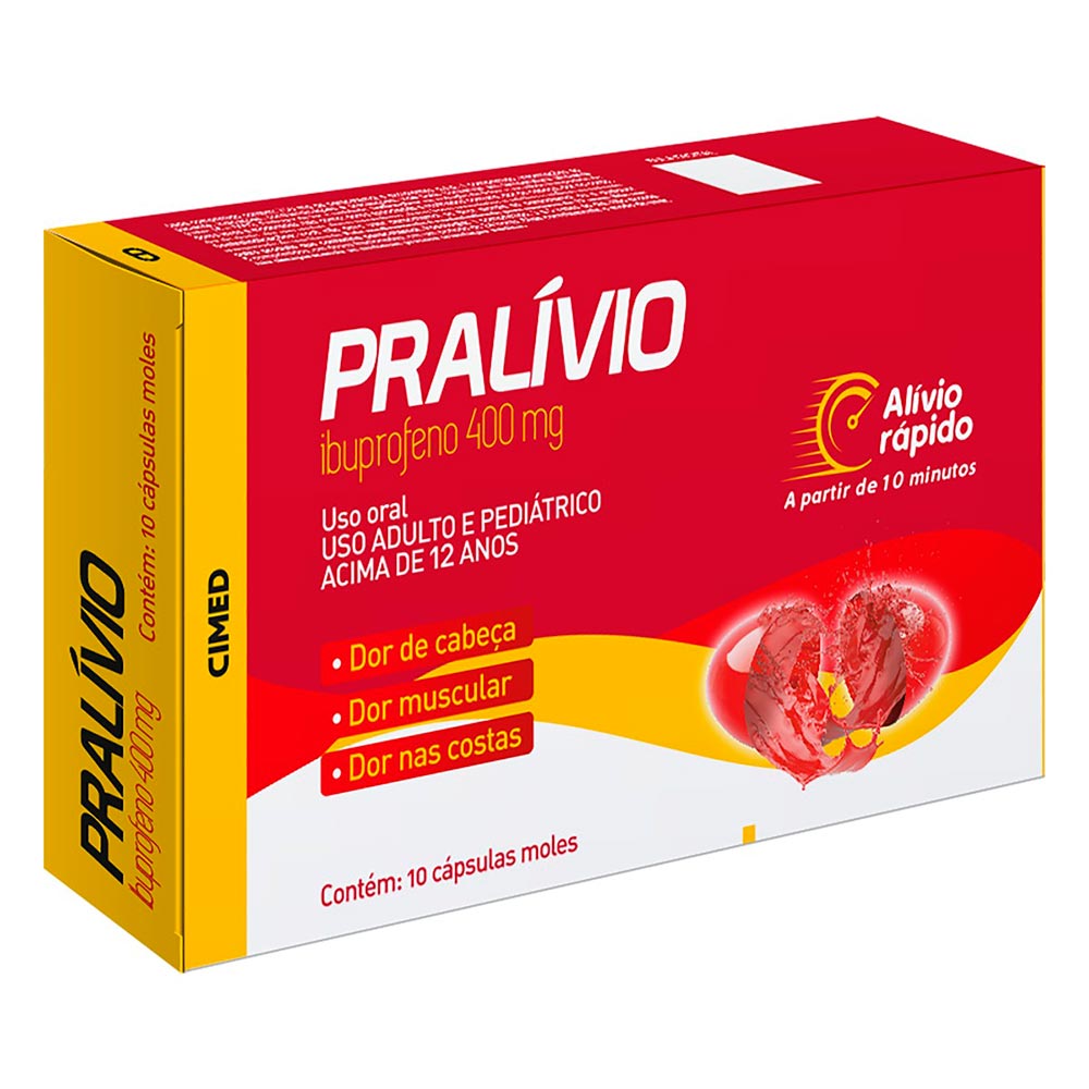 Pralívio 400mg Cimed 10 Cápsulas - Drogarias Pacheco