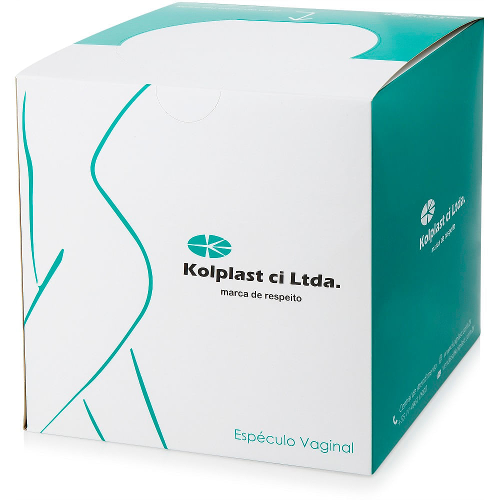 Espéculo Vaginal Display Kolplast Kolplux M 25 Unid. - Drogarias Pacheco