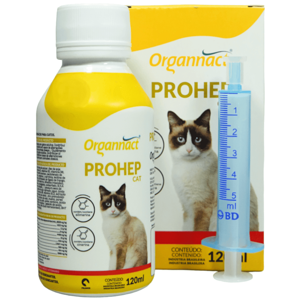 Prohep Cat 120ml Organnact Suplemento Vitamínico Para Gatos - Drogarias ...