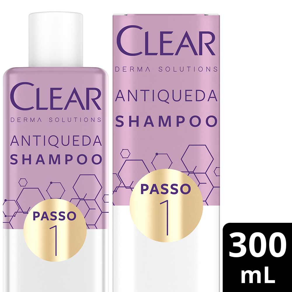 Shampoo Clear Derma Solutions Antiqueda 300ml - Drogarias Pacheco