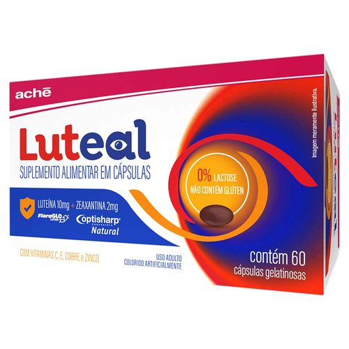 Suplemento Alimentar Luteal 60 Cápsulas Gelatinosas - Drogarias Pacheco