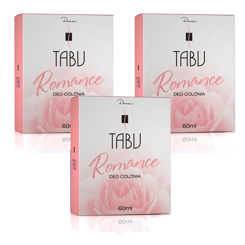 Kit Deo Colônia Tabu Romance 60Ml c/3 - Drogarias Pacheco