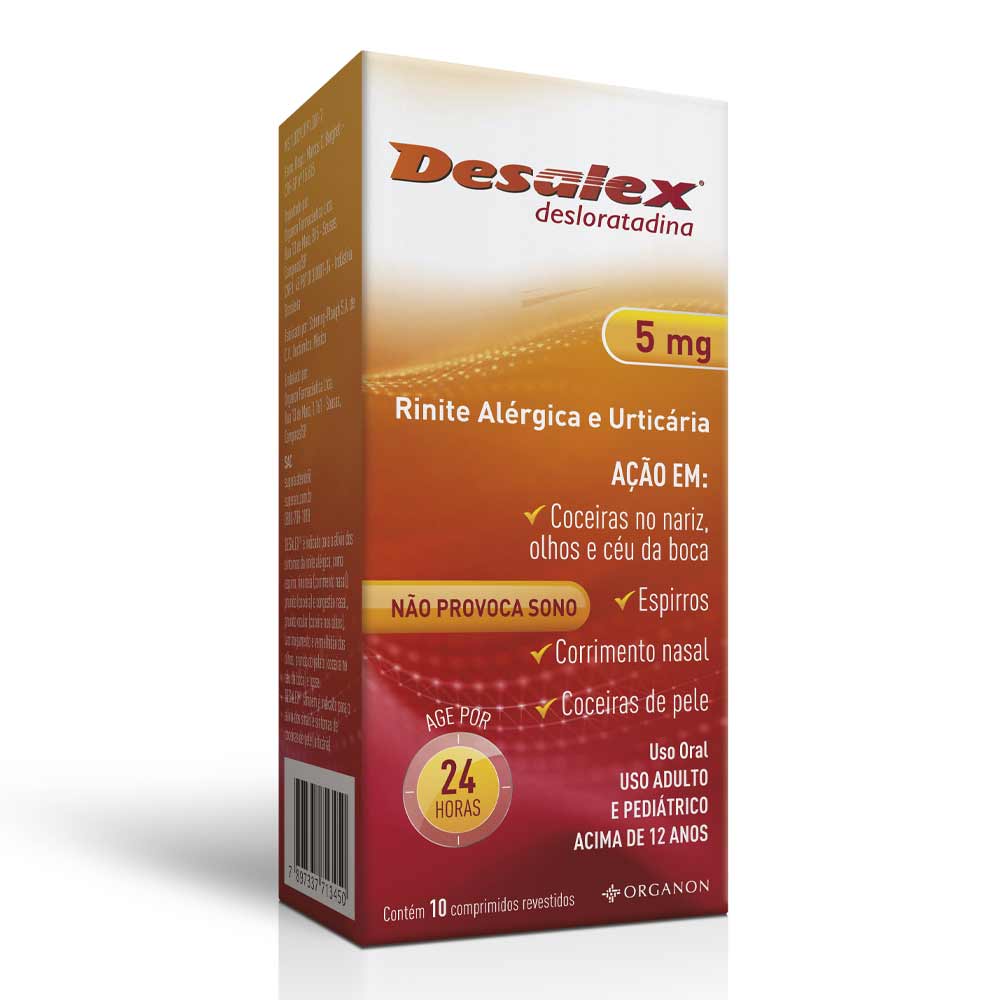 Desalex 5mg Supera 10 Comprimidos Revestidos - Drogarias Pacheco
