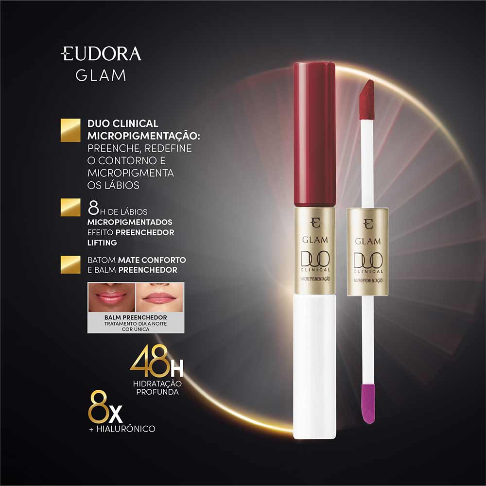 Batom Eudora Glam Vermelha Magnifico 3,5 - Drogarias Pacheco