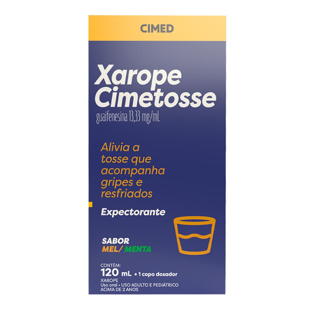 Cimetosse Cimed Mel E Menta 120ml Xarope + Copo Dosador - Drogarias Pacheco