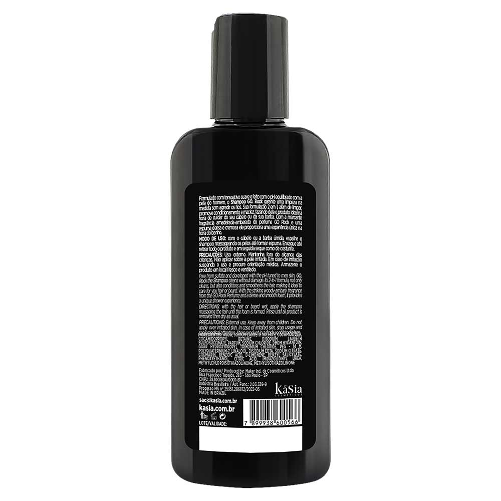 Shampoo para Barba e Cabelo 2 em 1 Go Rock 140ml - Drogarias Pacheco