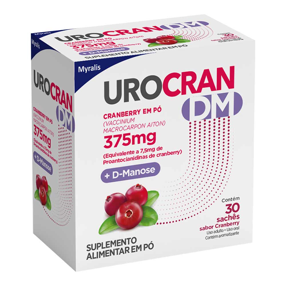 Suplemento Alimentar Urocran Dm Cranberry Myralis Pharma 30 Sachês - Drogarias Pacheco