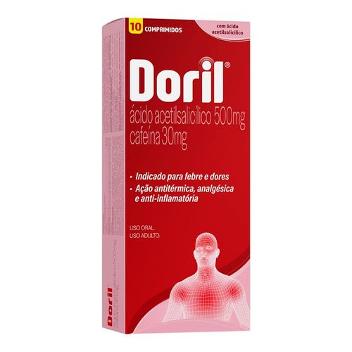 Analgésico Doril 10 Comprimidos - Drogarias Pacheco