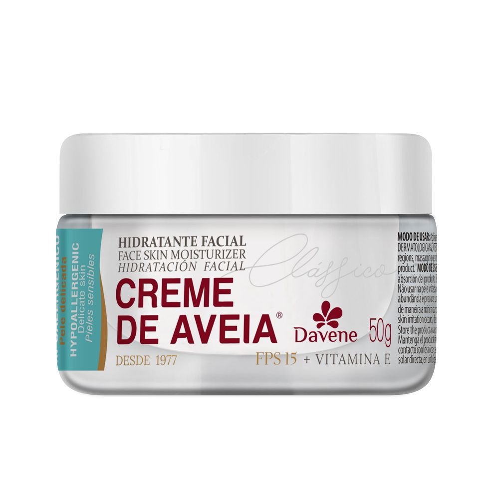 Hidratante Facial Creme de Aveia Hipoalergênico 50g - Davene ...