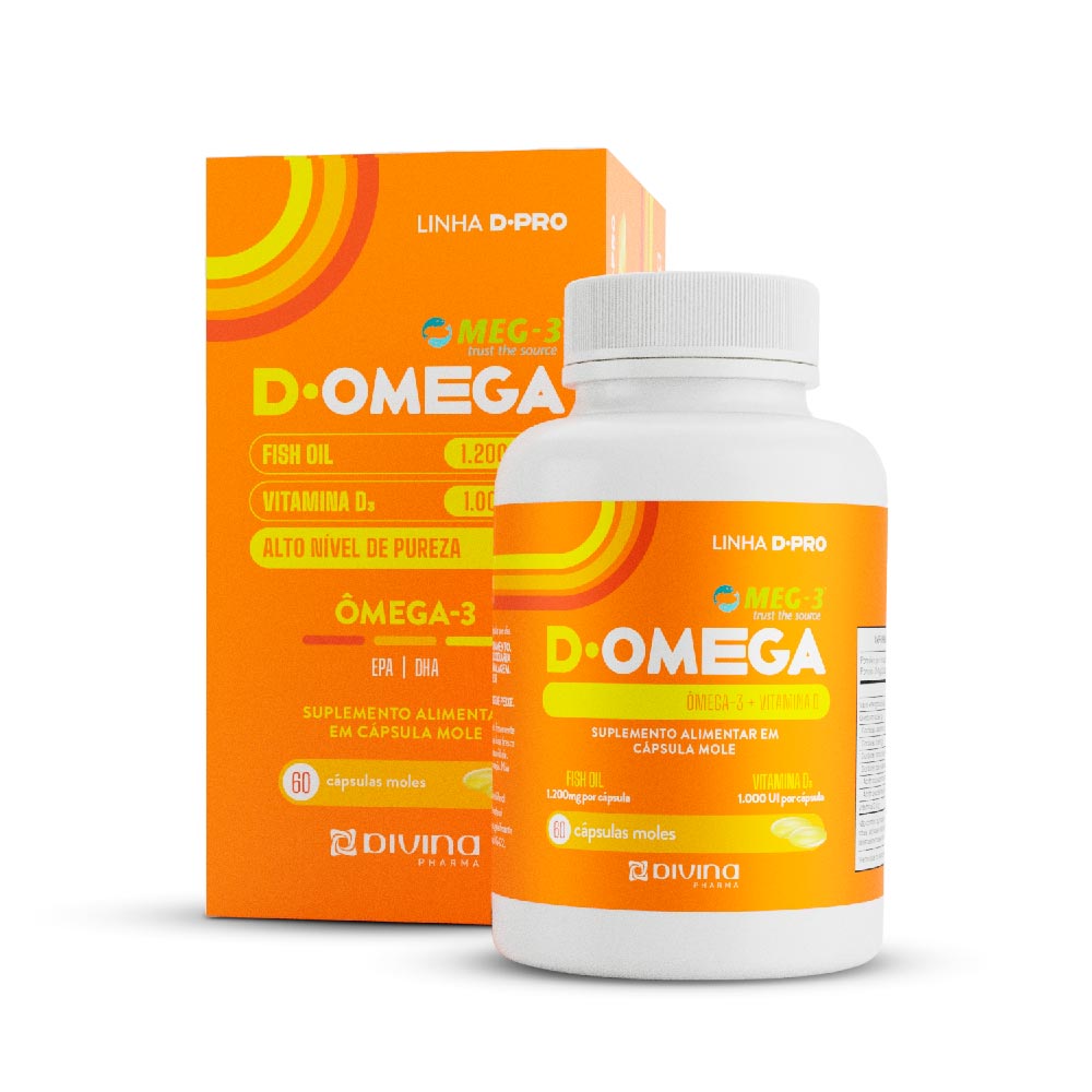 Suplemento Alimentar D-Ômega Vitamina D 2.000UI + Ômega 3 2400mg 60 ...