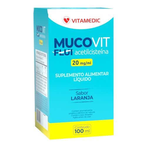 Xarope Expectorante Mucovit Flui Laranja Vitamedic 100ml - Drogarias ...
