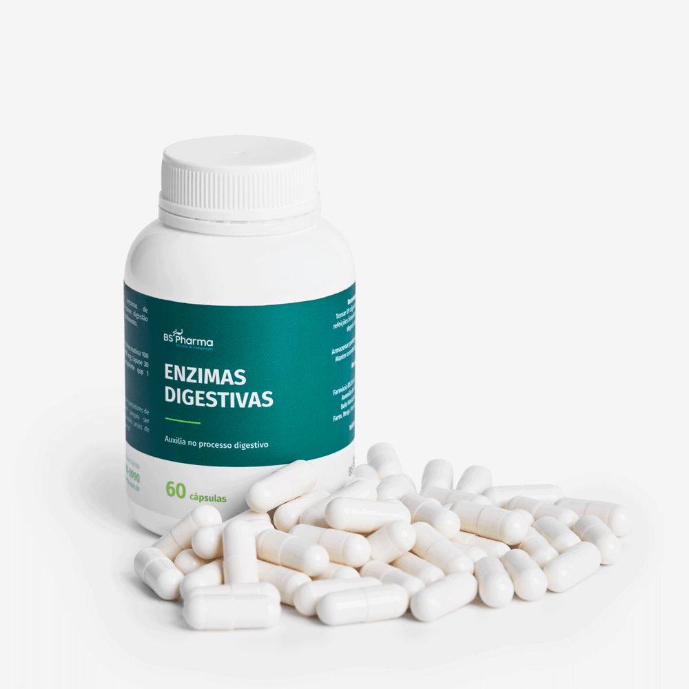 Enzimas Digestivas 60 Cápsulas 60 Cápsulas BS Pharma - Drogarias Pacheco