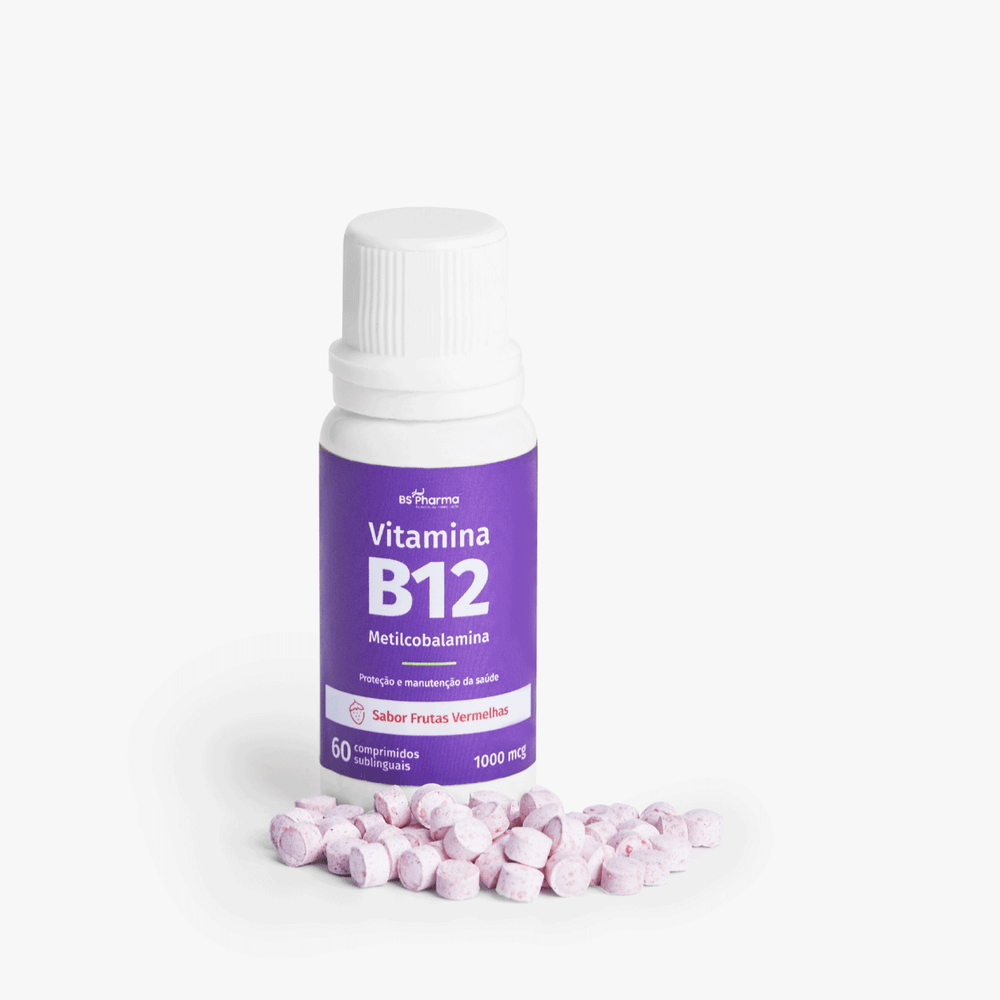 Vitamina B12 Metilcobalamina 1000 mcg Sublingual 60 Comprimidos BS ...