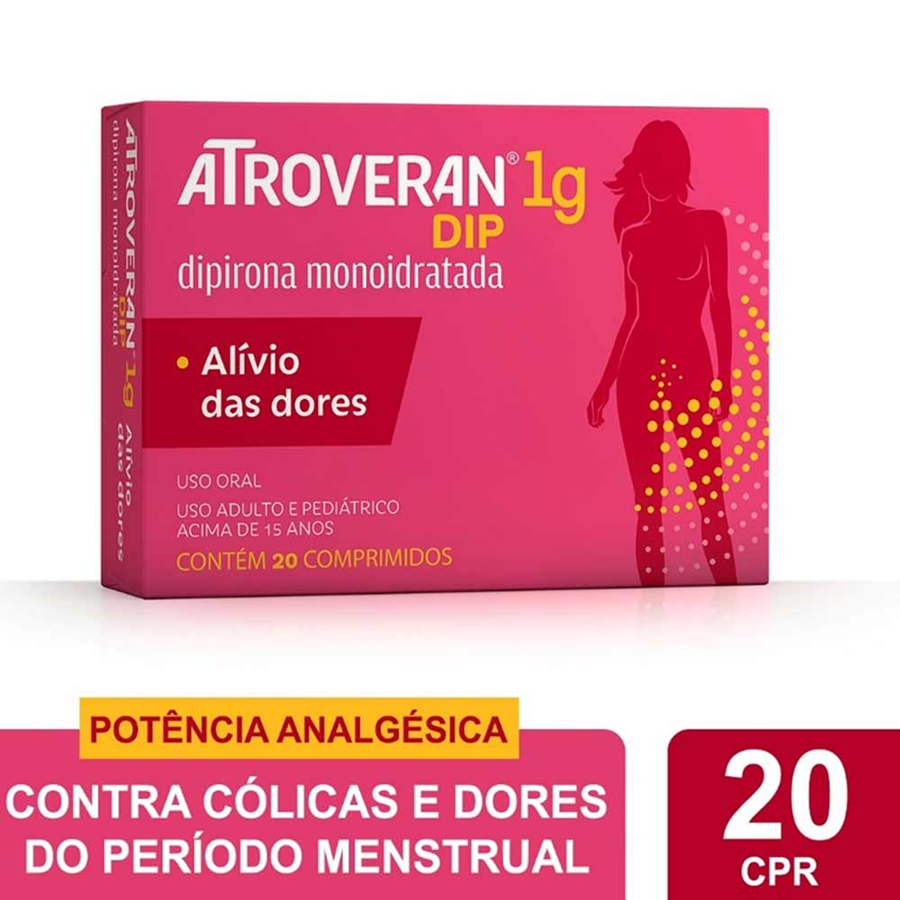 Atroveran Dip 1g 20 Comprimidos - Drogarias Pacheco