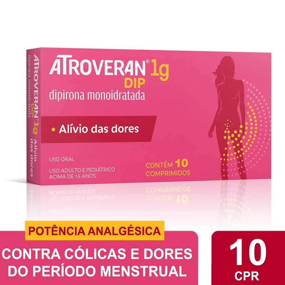 Atroveran Dip 1g 10 Comprimidos - Drogarias Pacheco