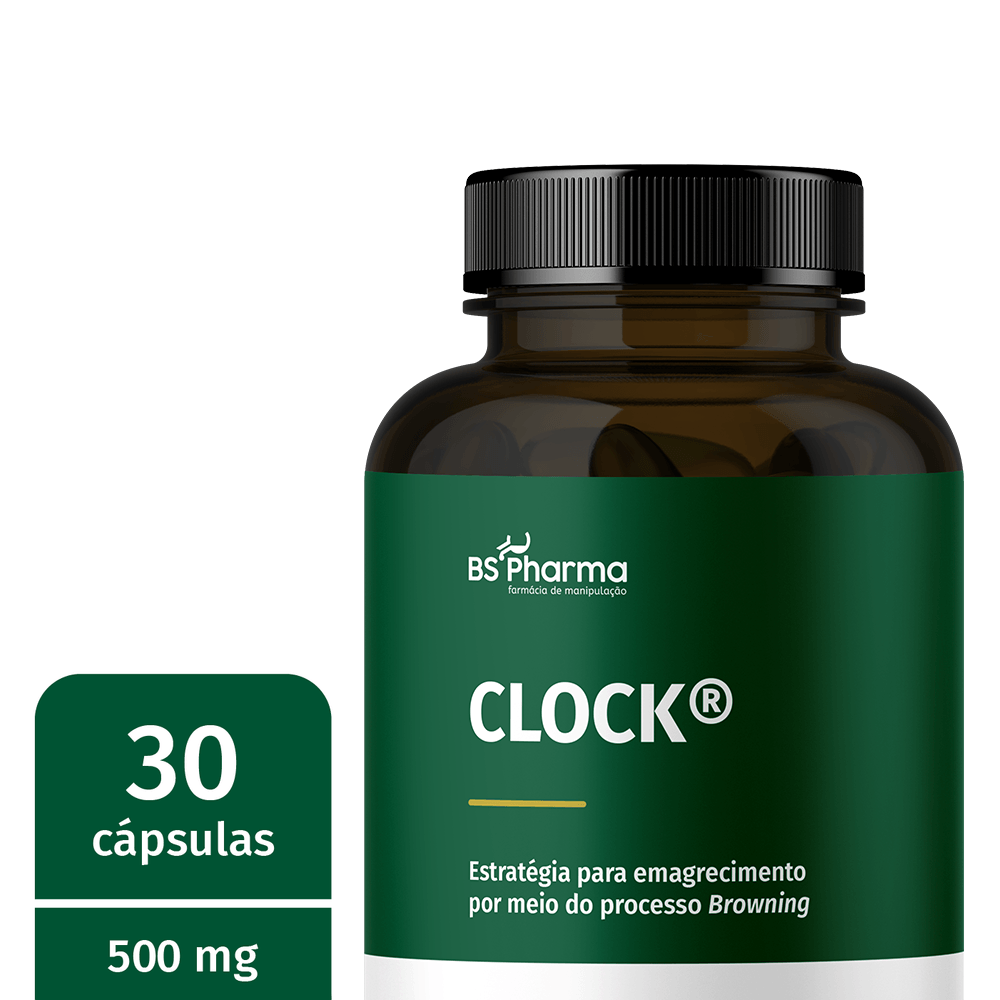 Clock 500 mg 30 Cápsulas BS Pharma - Drogarias Pacheco