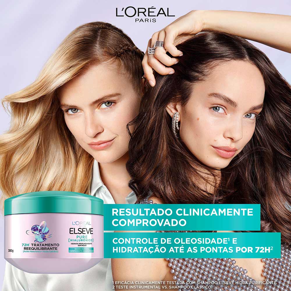 Creme de Tratamento Capilar L'Oréal Paris Elseve Pure Hialurônico 300g ...