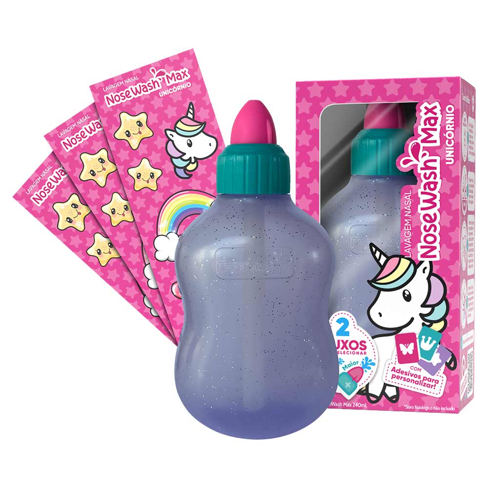 Dispositivo Para Lavagem Nasal Nosewash Max Unicórnio 1 Unidade - Drogarias Pacheco
