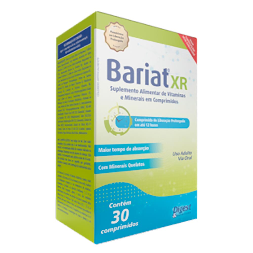 Suplemento Alimentar Bariat Xr 30 Comprimidos De Liberação Prolongada ...