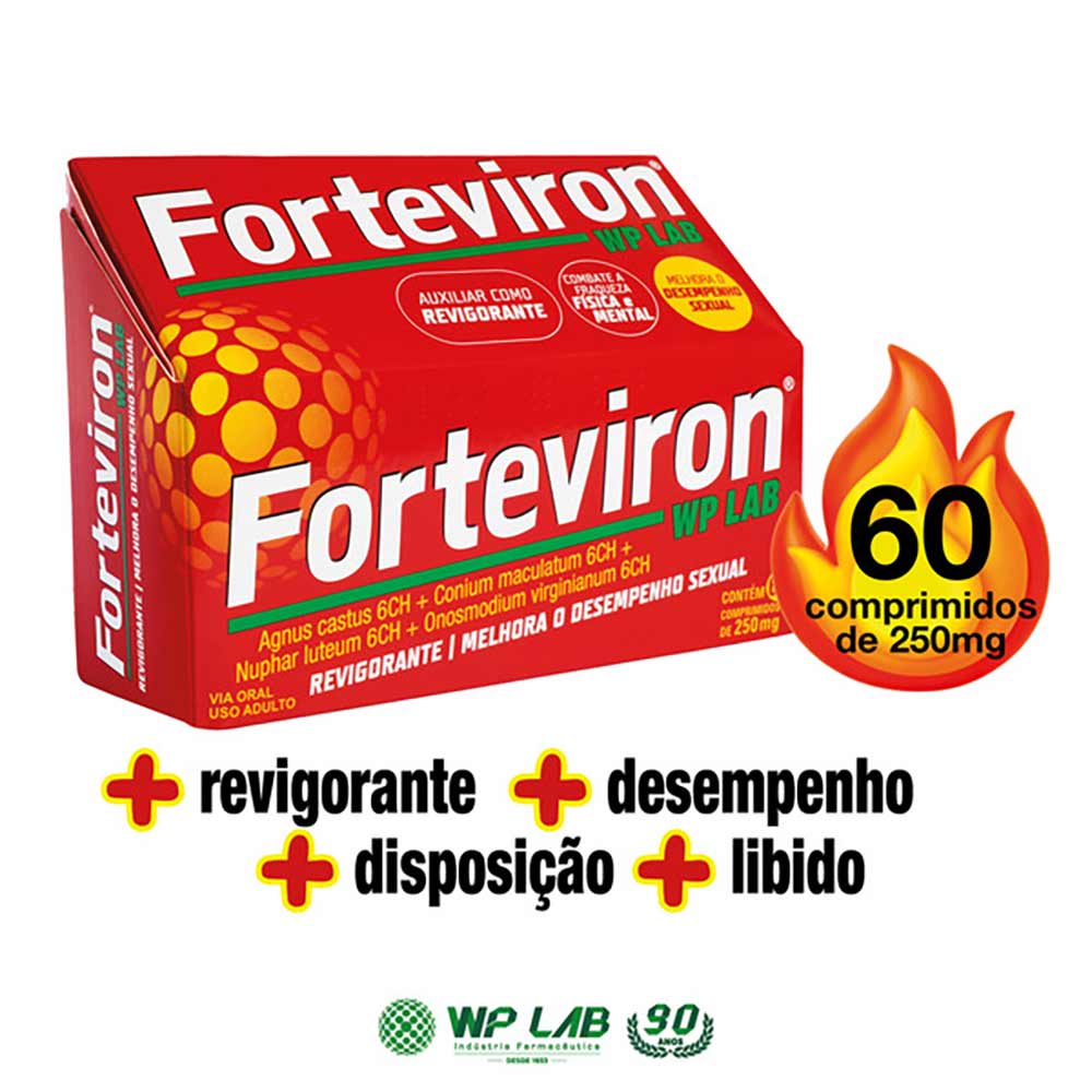 Forteviron 250mg WP Lab 60 Comprimidos - Drogarias Pacheco