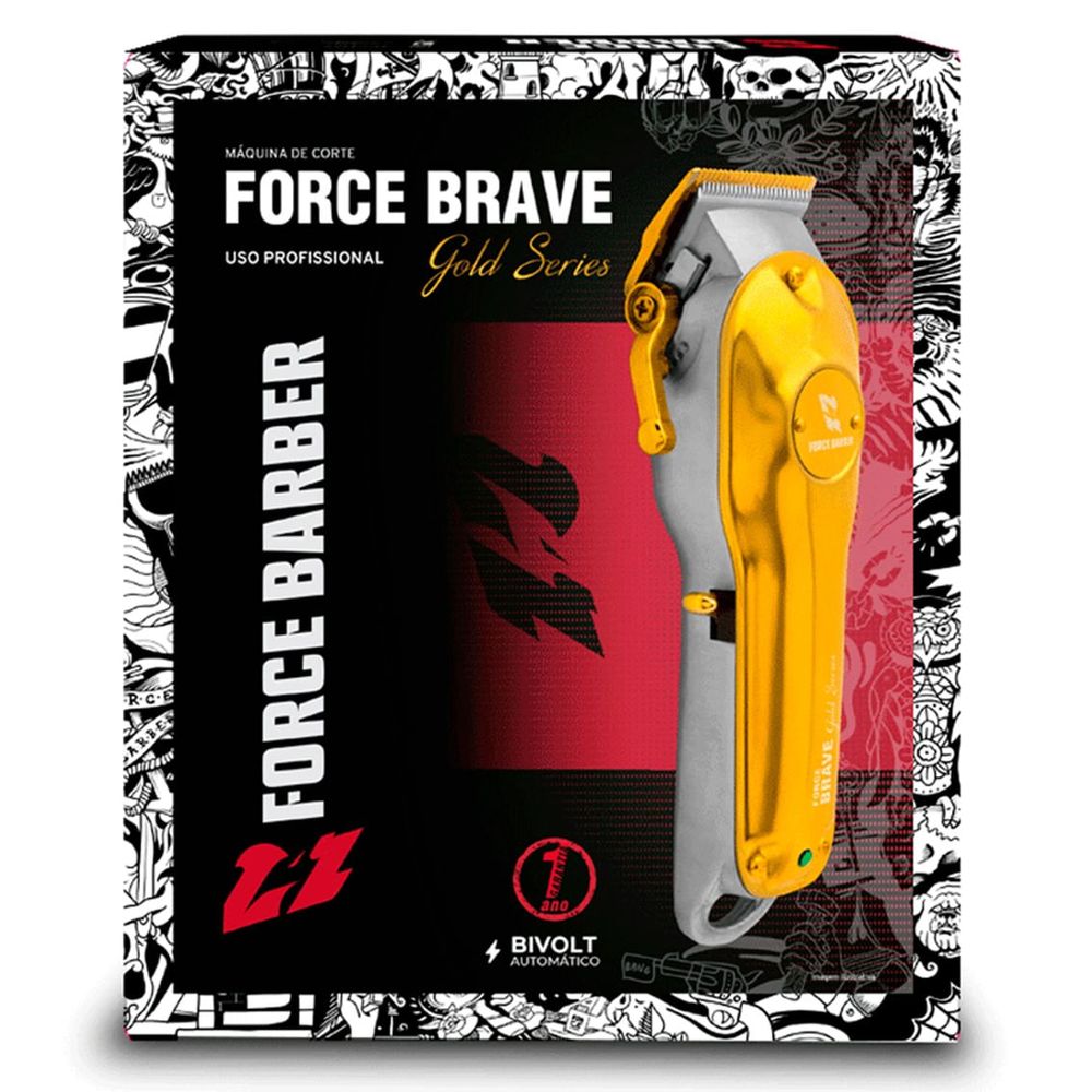 Maquina de Corte Force Brave Gold Series - Drogarias Pacheco