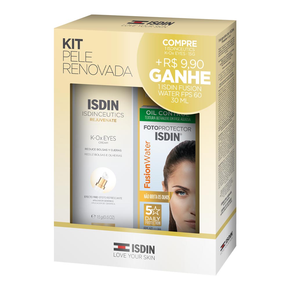 Kit Isdin Creme Rejuvenate K-Ox Eyes 15g + Protetor Solar ...