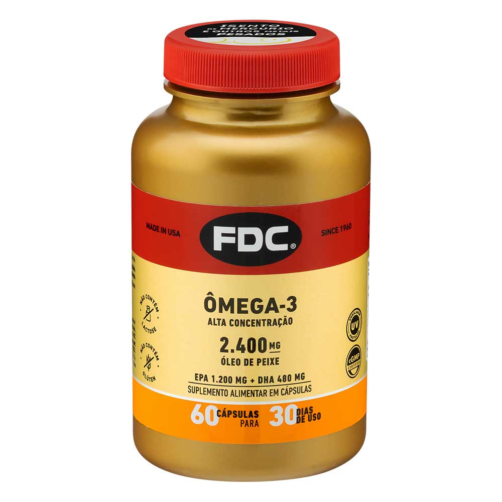 Suplemento Alimentar Ômega 3 FDC 2400mg 60 Cápsulas - Drogarias Pacheco