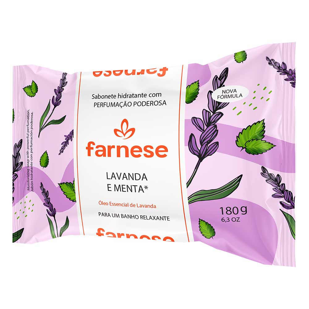 Sabonete em Barra Farnese Lavanda E Menta 180g - Drogarias Pacheco