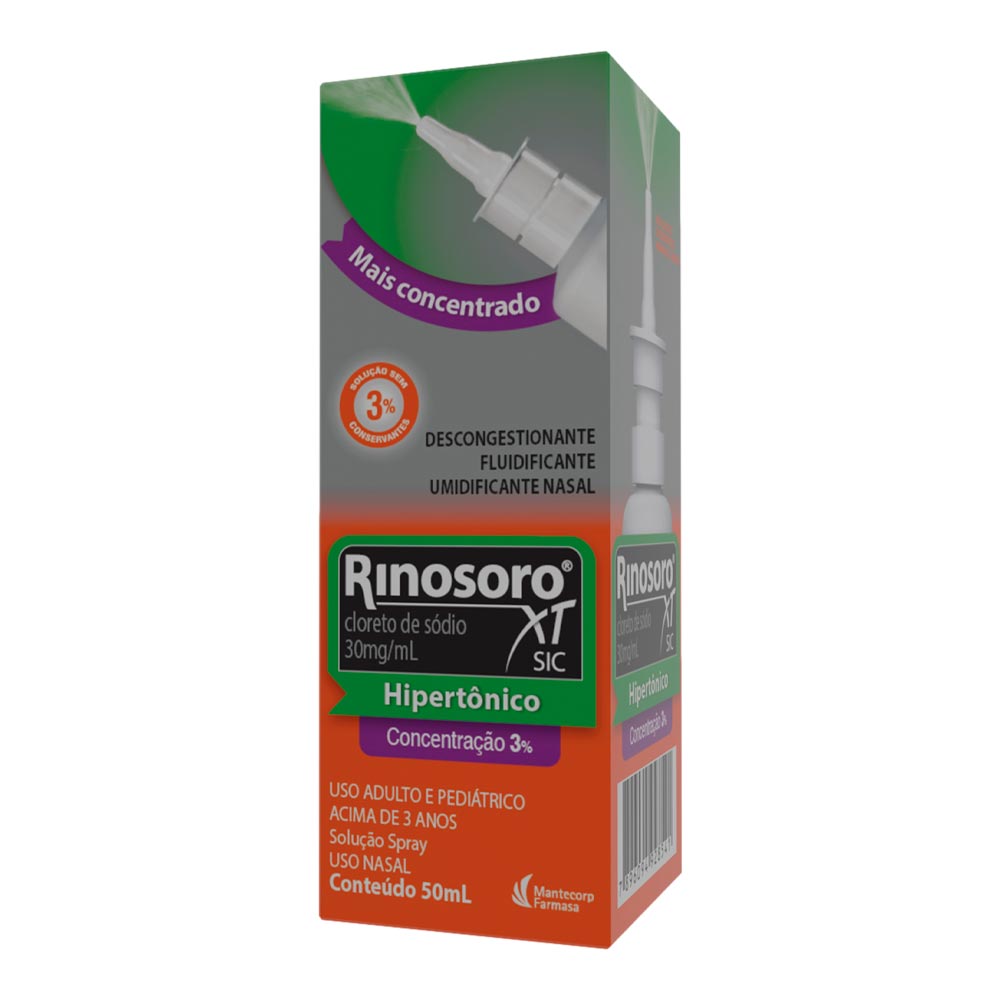 Descongestionante Nasal Rinosoro 50ml Solução Spray - Drogarias Pacheco
