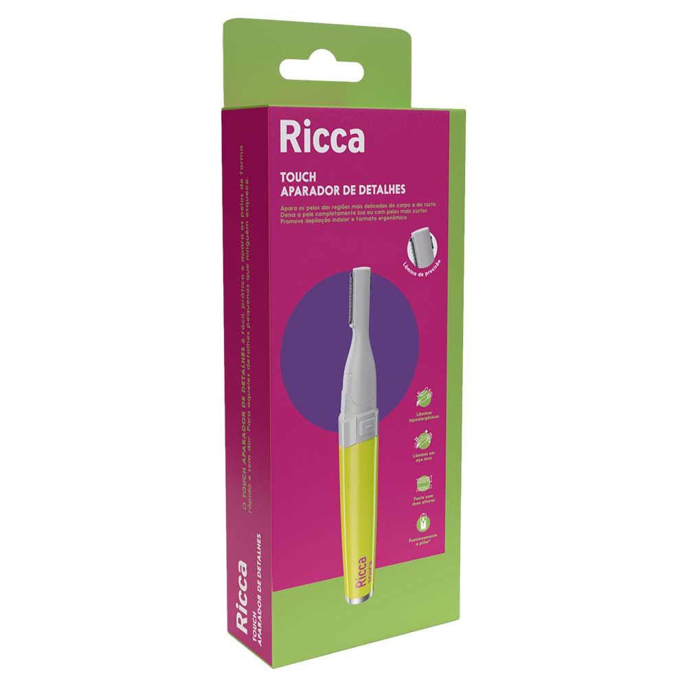 Aparador De Pelos Detalhes Ricca Touch 1 Unidade - Drogarias Pacheco