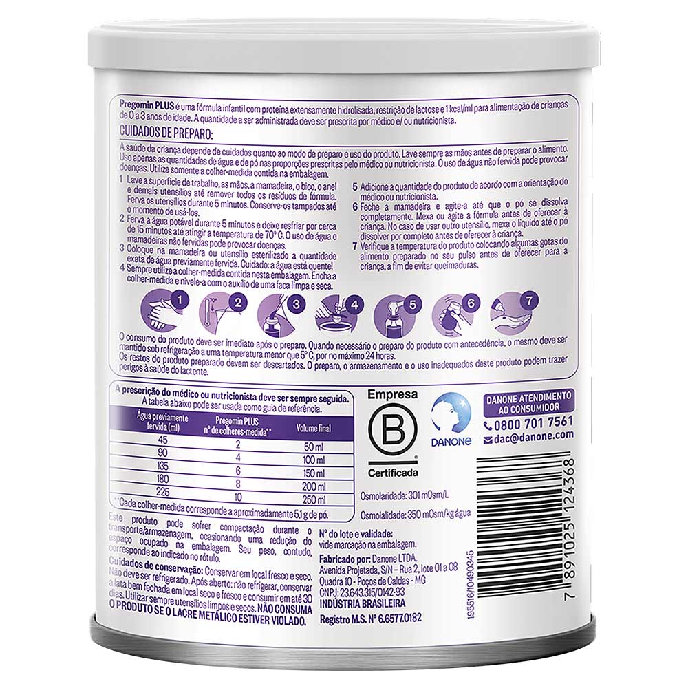 Formula Infantil Para Lactentes Pregomin Plus Danone 1kcal/ml 400g ...