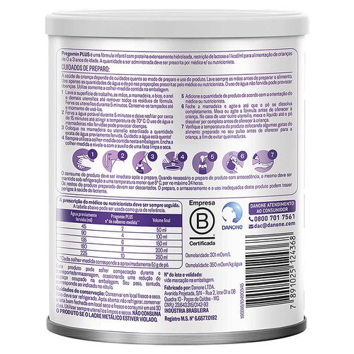 Formula Infantil Para Lactentes Pregomin Plus Danone 1kcal/ml 400g ...
