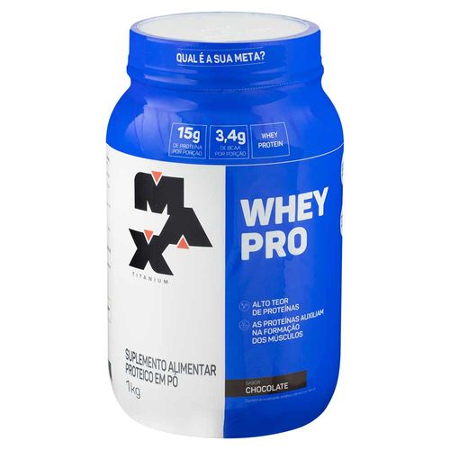 Whey Protein Pro Max Titanium Pó Chocolate 1kg - Drogarias Pacheco