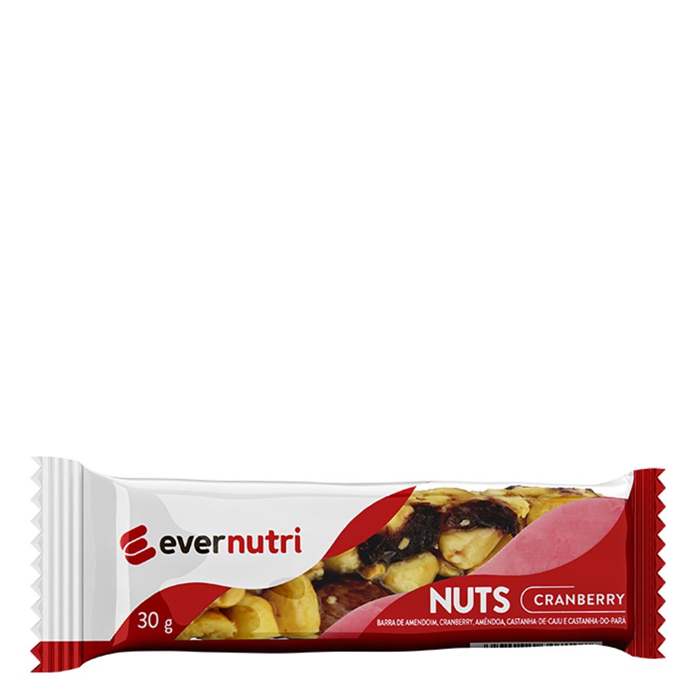 Barra De Nuts Cranberry Ever Nutri 30g - Drogarias Pacheco