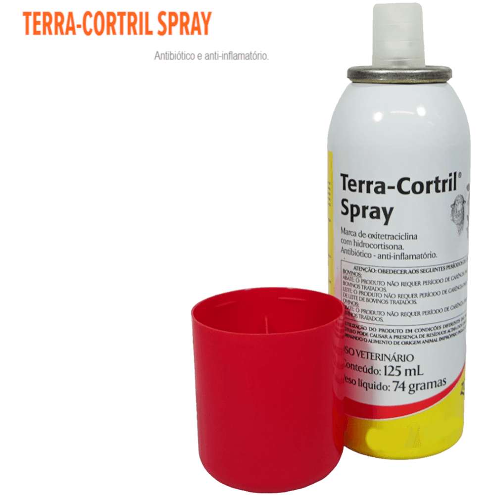 Terra-Cortril Spray 125ml Zoetis Kit com 3 - Drogarias Pacheco