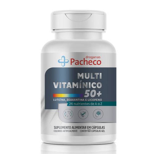 Multivitamínico 50+ Drogaria Pacheco 60 Cápsulas Gelatinosas ...