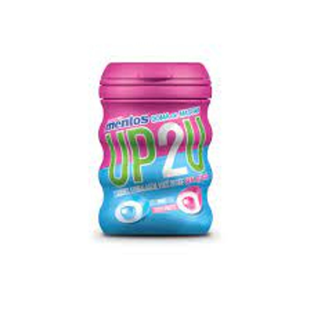 Chiclete UP2U Garrafa sabor Menta e Tutti Frutti 56g - Mentos ...